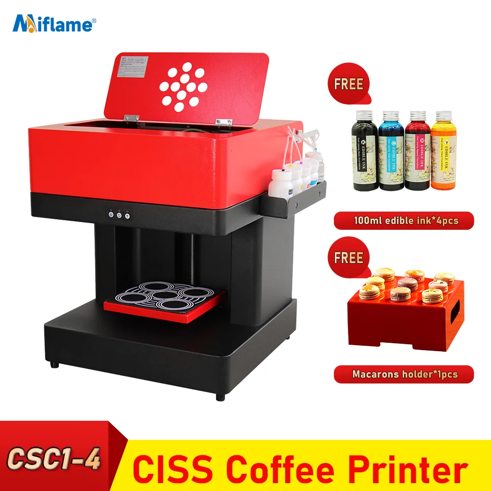 CSC1-4 CISS Coffee Printer Automatic Photo Printing Machine for Latte ...