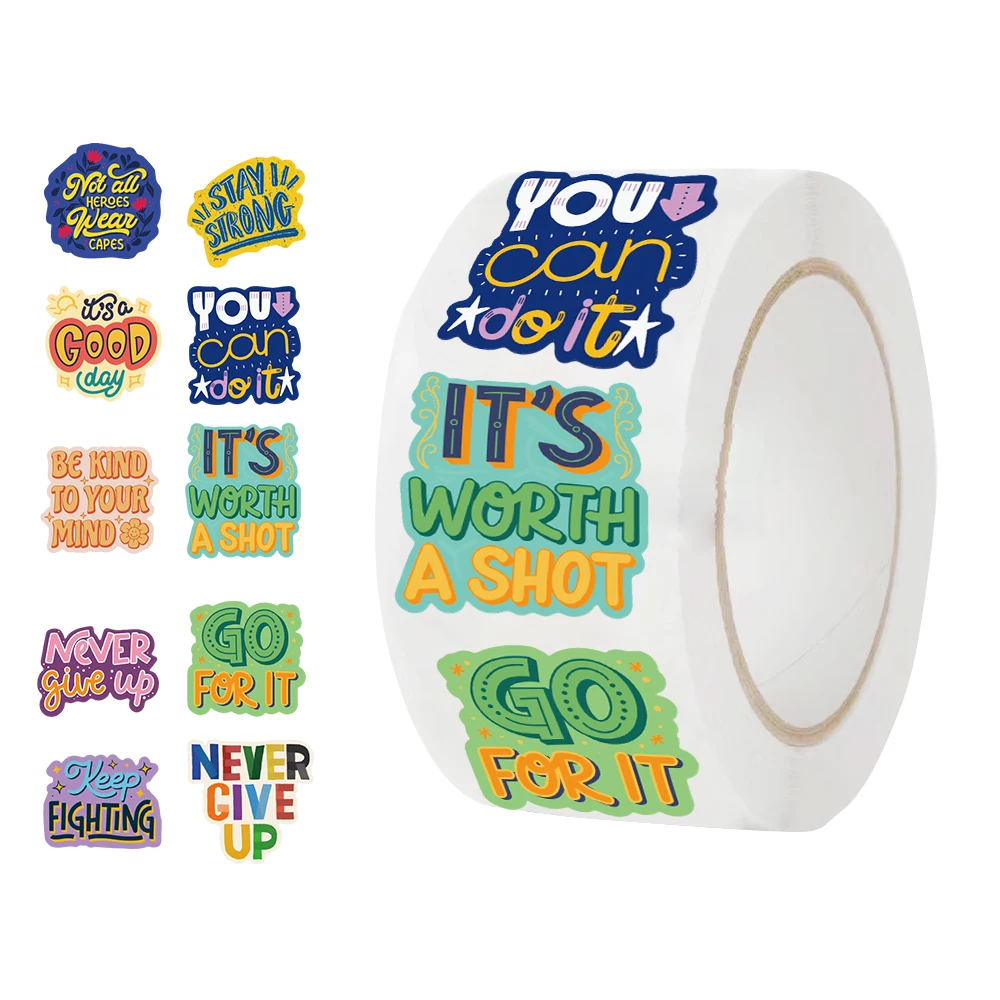 500pcs-Word-Motivational-Stickers-Cute-Reward-Roll-Stickers-for-School ...