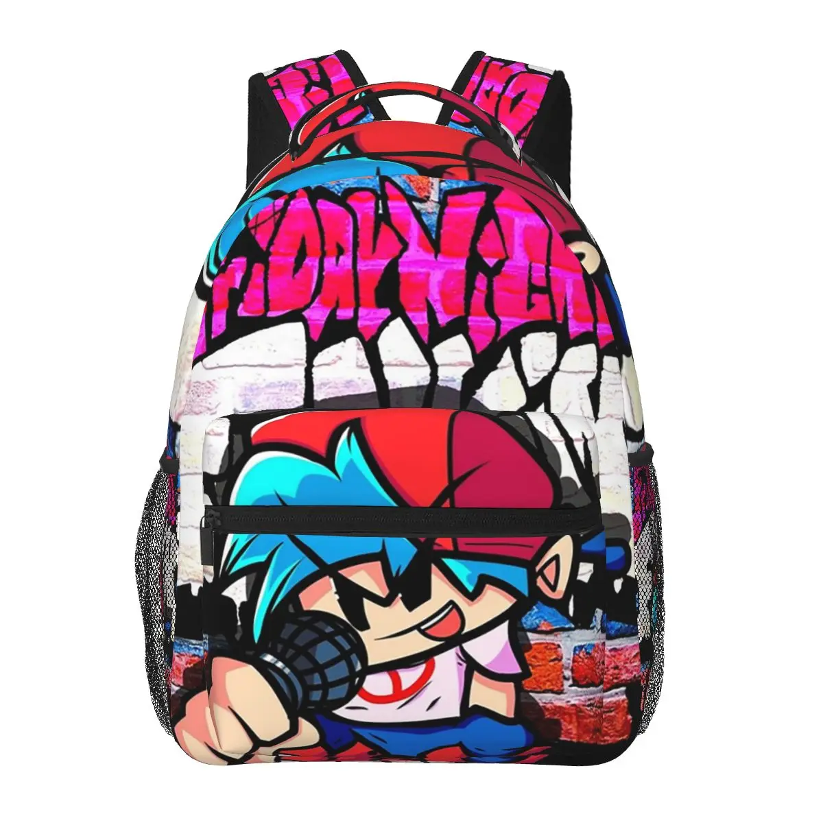 BoyFriend-FNF-Brick-Wall-Backpacks-Boys-Girls-Bookbag-Children-School ...