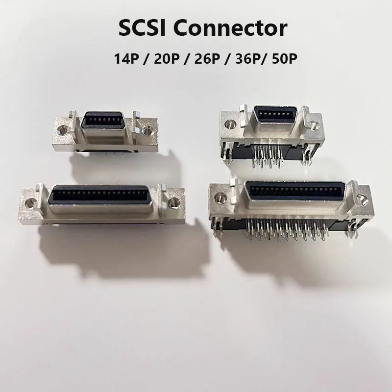 SCSI-Female-Connector-14-20-26-36-50-Pin-CN-Slot-MDR-Type-Straight ...