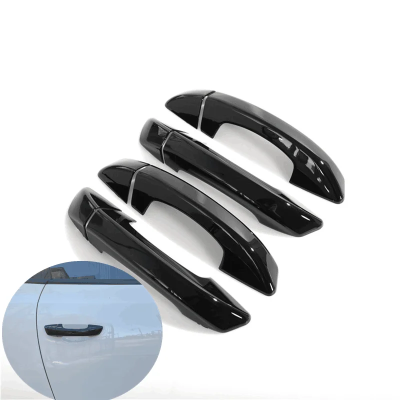 Glossy-Black-Chrome-Car-Door-Handle-Cover-Trim-For-Volkswagen-Passat-CC ...