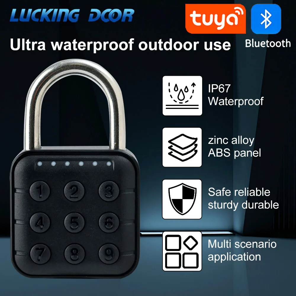 Tuya-Smart-Bluetooth-Mini-Password-Fingerprint-Padlock-Waterproof ...