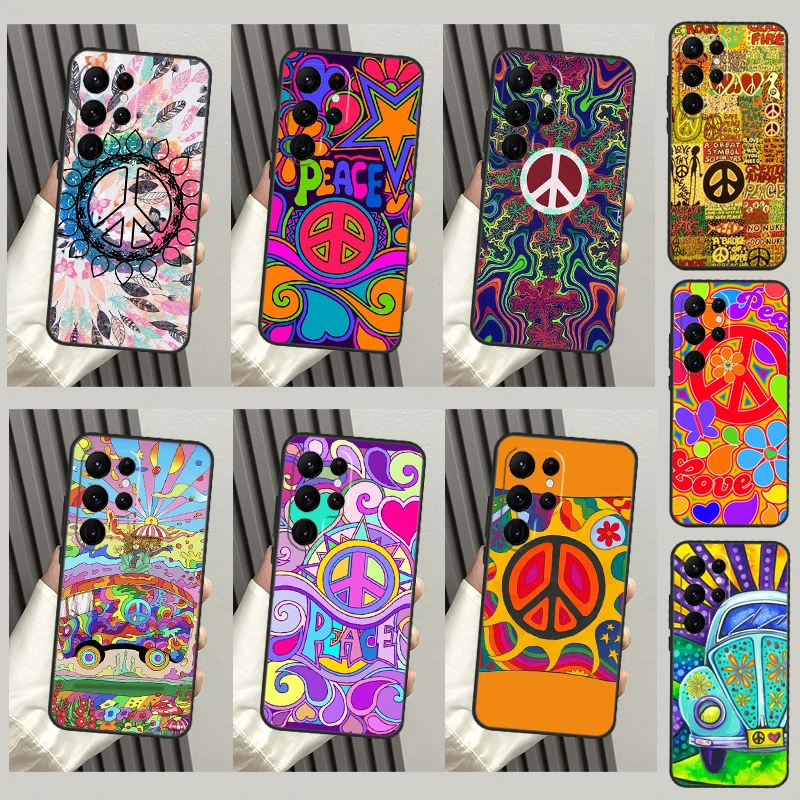 Hippy Hippie Psychedelic Art Peace Case For Samsung Galaxy S23 S22 S21 ...