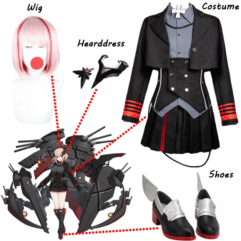 Game-Azur-Lane-KMS-Roon-Cosplay-Costume-Halloween-Christmas-Gift-Fancy ...