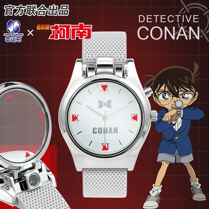 Detective-Conan-Anime-Laser-Clamshell-Quartz-Watch-Waterproof-Cosplay ...