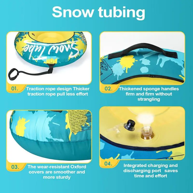 Snow Tubes For Sledding Inflatable Sledding Snow Tube For Kids ...