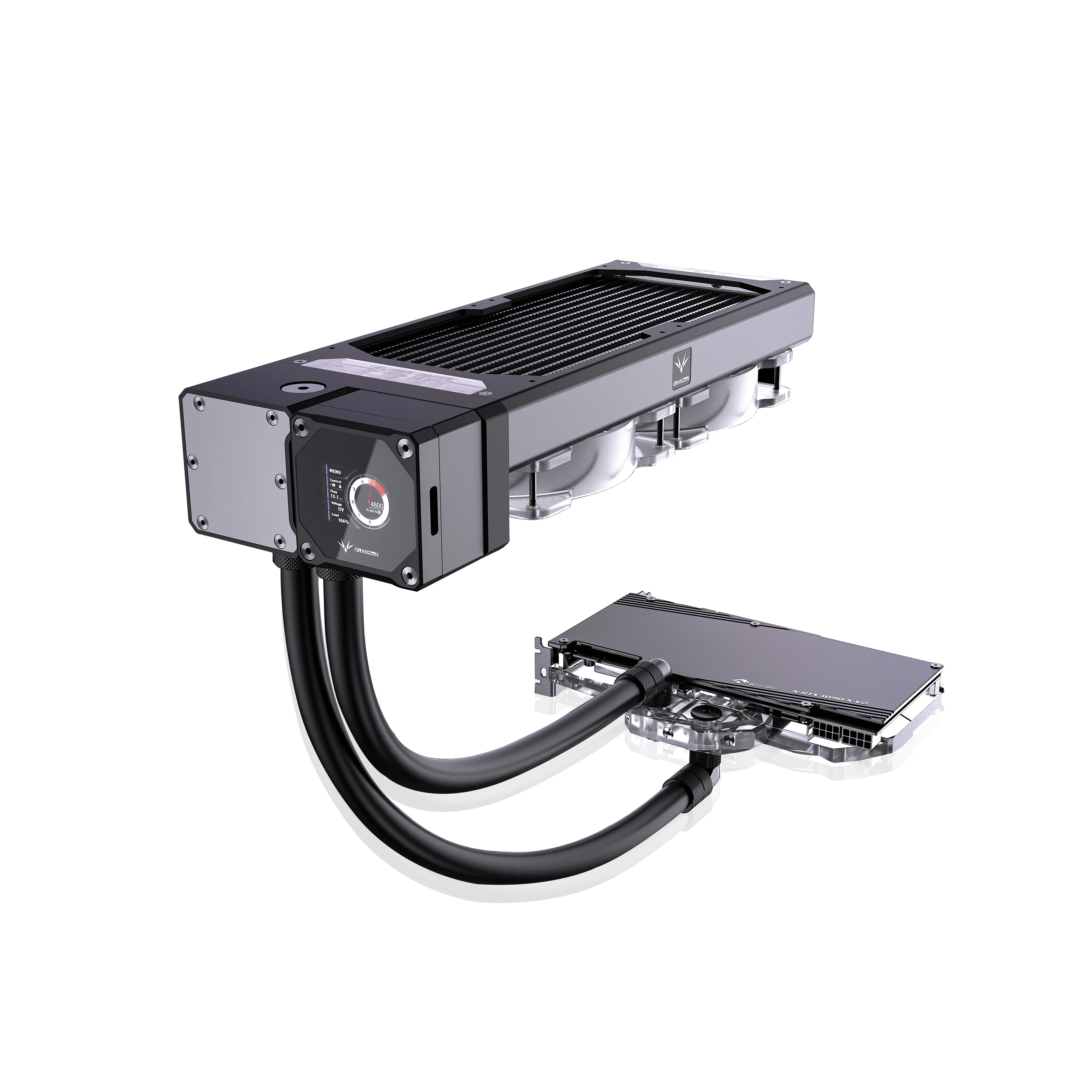 Granzon-RTX-3090-3080-RX6900XT-GPU-Water-Block-Pump-240mm-Radiator ...