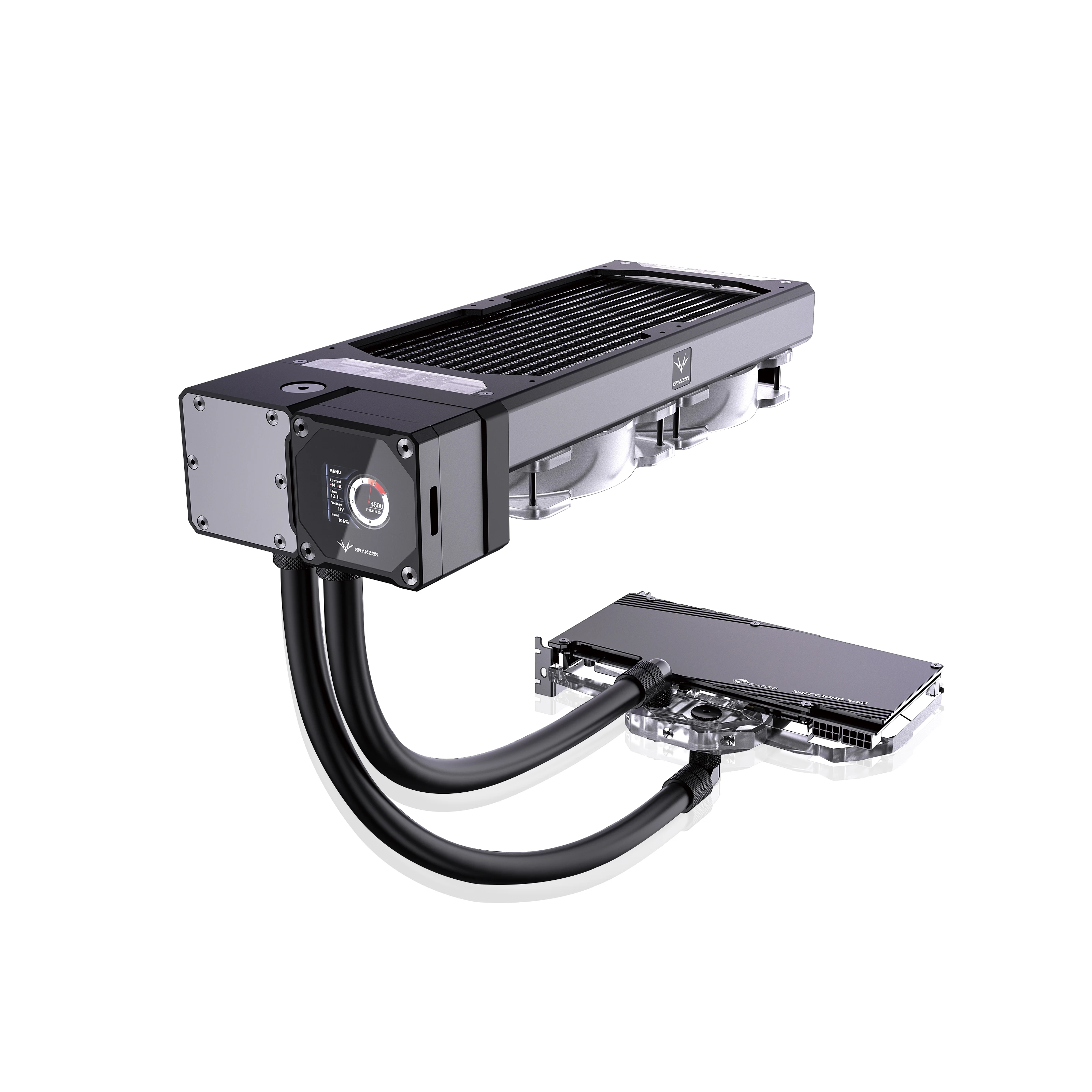 Granzon RTX 3090/3080/ RX6900XT GPU Water Block+Pump +240mm Radiator+ ...