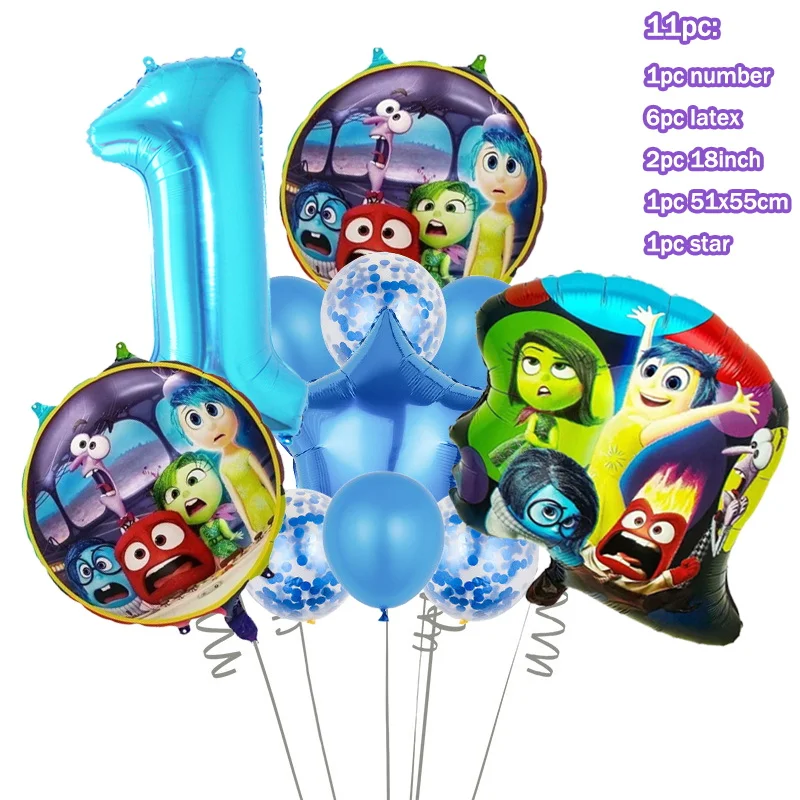 Set de decoración para fiesta de cumpleaños de Disney Inside Out 2 ...