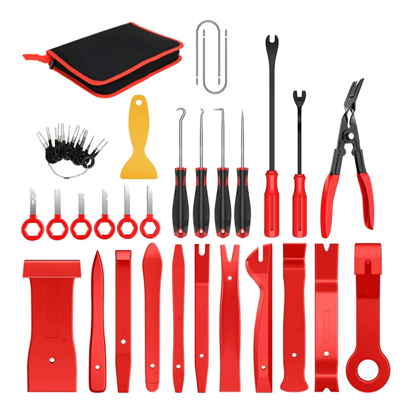 Car Audio Repair Tool Set Rivet Fastener Door Panel Trim Removal Tool ...