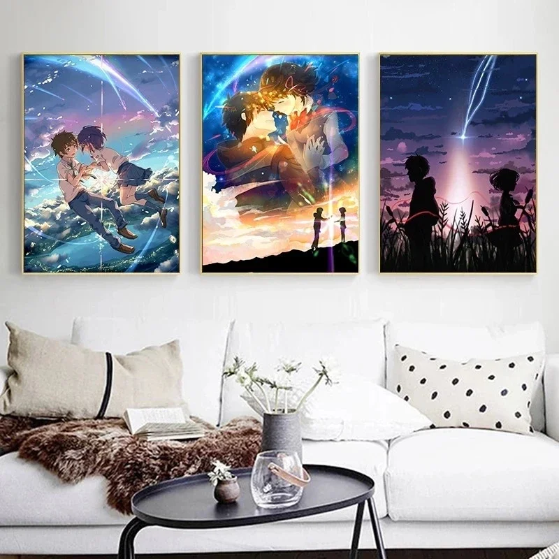 Lot-Style-Choose-Manga-and-anime-Your-Name-anime-Print-Art-Canvas ...