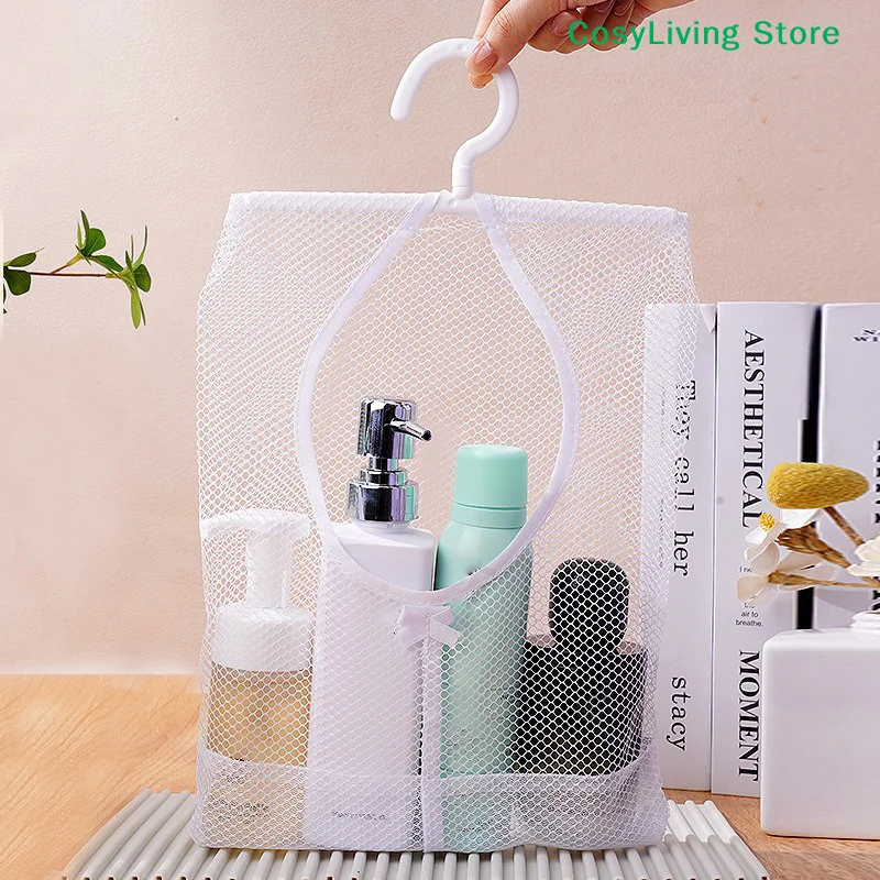 1Pcs Mesh Hanging Storage Bag Multi-Functional Polyester Hand Wash Only ...