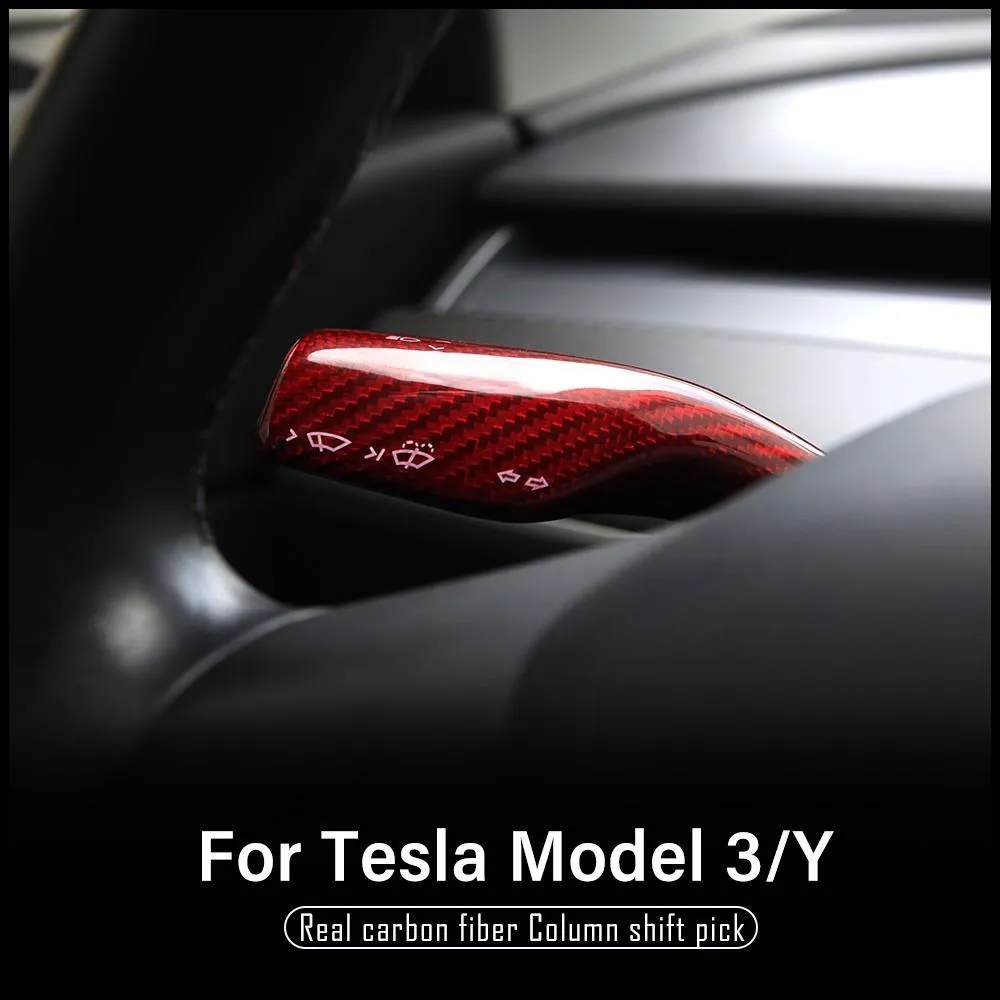 NEW Tesla model 3 Tesla Model Y 2021 2017 Accessories Real Carbon Fiber ...