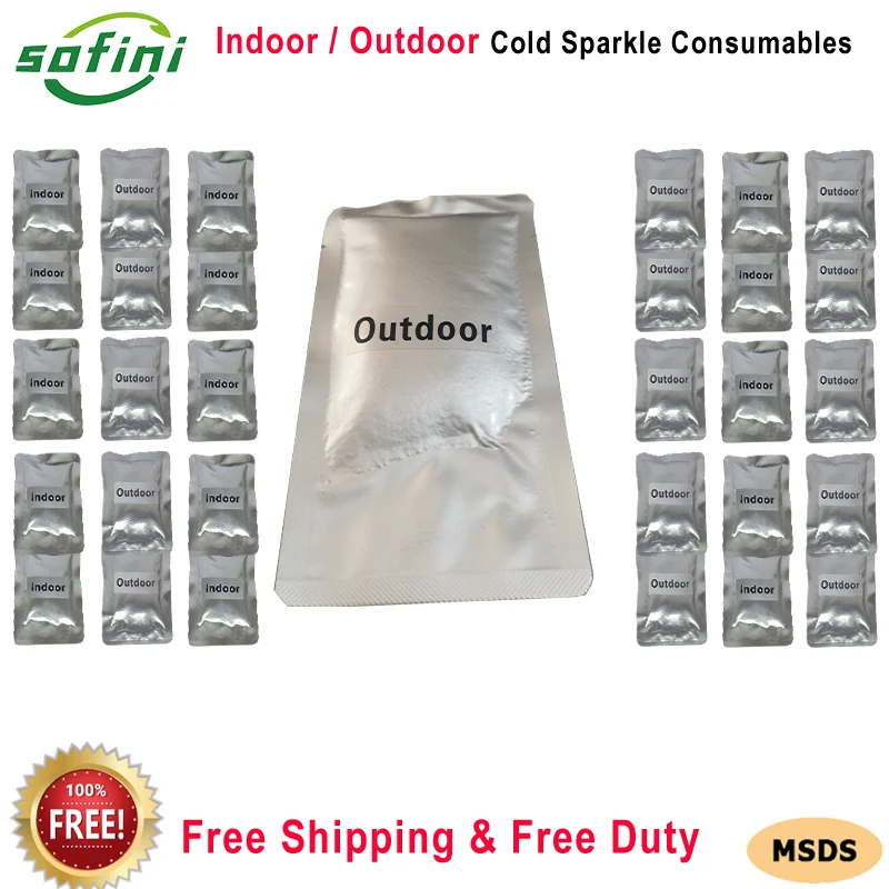 1-200Bags/Lot Ti Powder for Cold Spark Machine 200g For Wedding Party ...