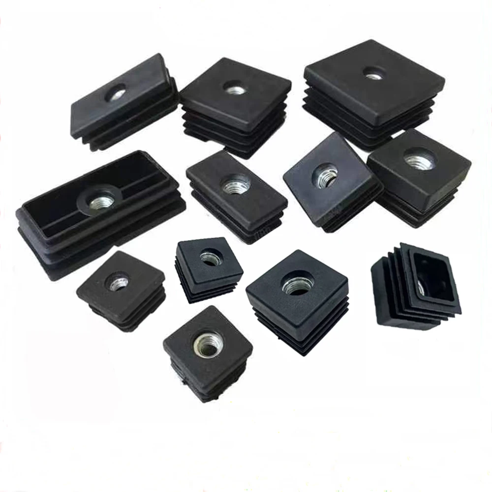 Tapones-de-tubo-cuadrados-de-pl-stico-con-agujero-de-tuerca-M6-M8-M10 ...