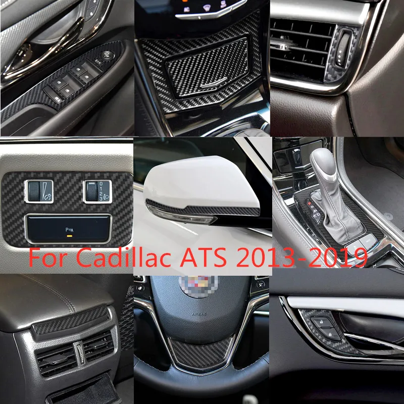 For-Cadillac-ATS-ATS-L-2013-2019-Car-Styling-Accessories-Carbon-Fiber ...