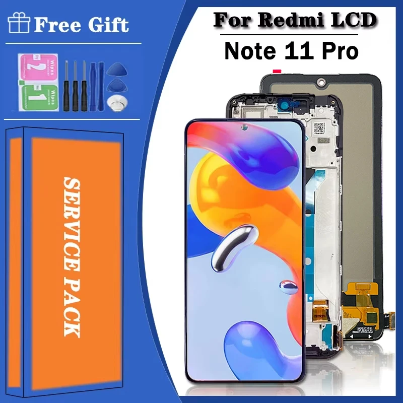 Pop 6.67"Super AMOLED For Xiaomi Redmi Note 11 Pro 5G LCD 2201116TG ...
