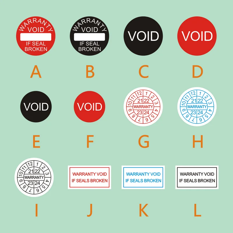 Safety Protection Sticker | Warranty Void Stickers | Seal Broken ...