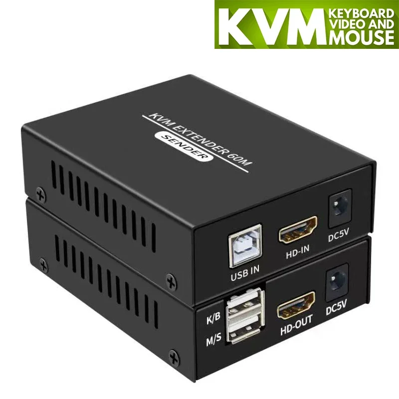 60M-HDMI-KVM-Extender-over-Cat5e-Cat6-1080P-HDMI-USB-KVM-Ethernet ...
