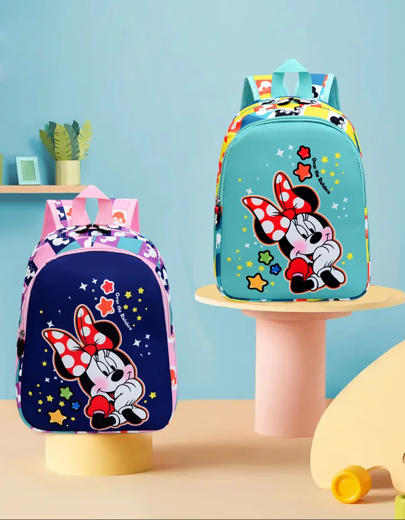 Disney-Minnie-Mouse-Cartoon-School-Bags-Girls-Backpack-Children-Primary ...
