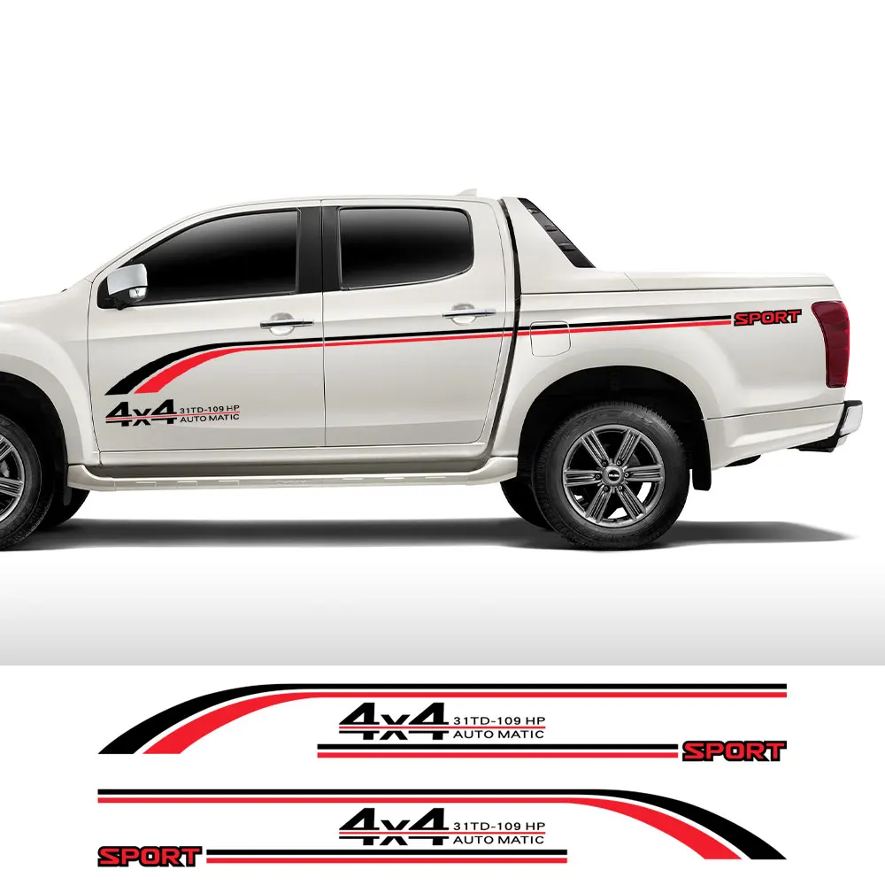 Pickup-Door-Side-Decals-For-Isuzu-D-Max-Dmax-D-Max-Car-Stickers-Truck ...