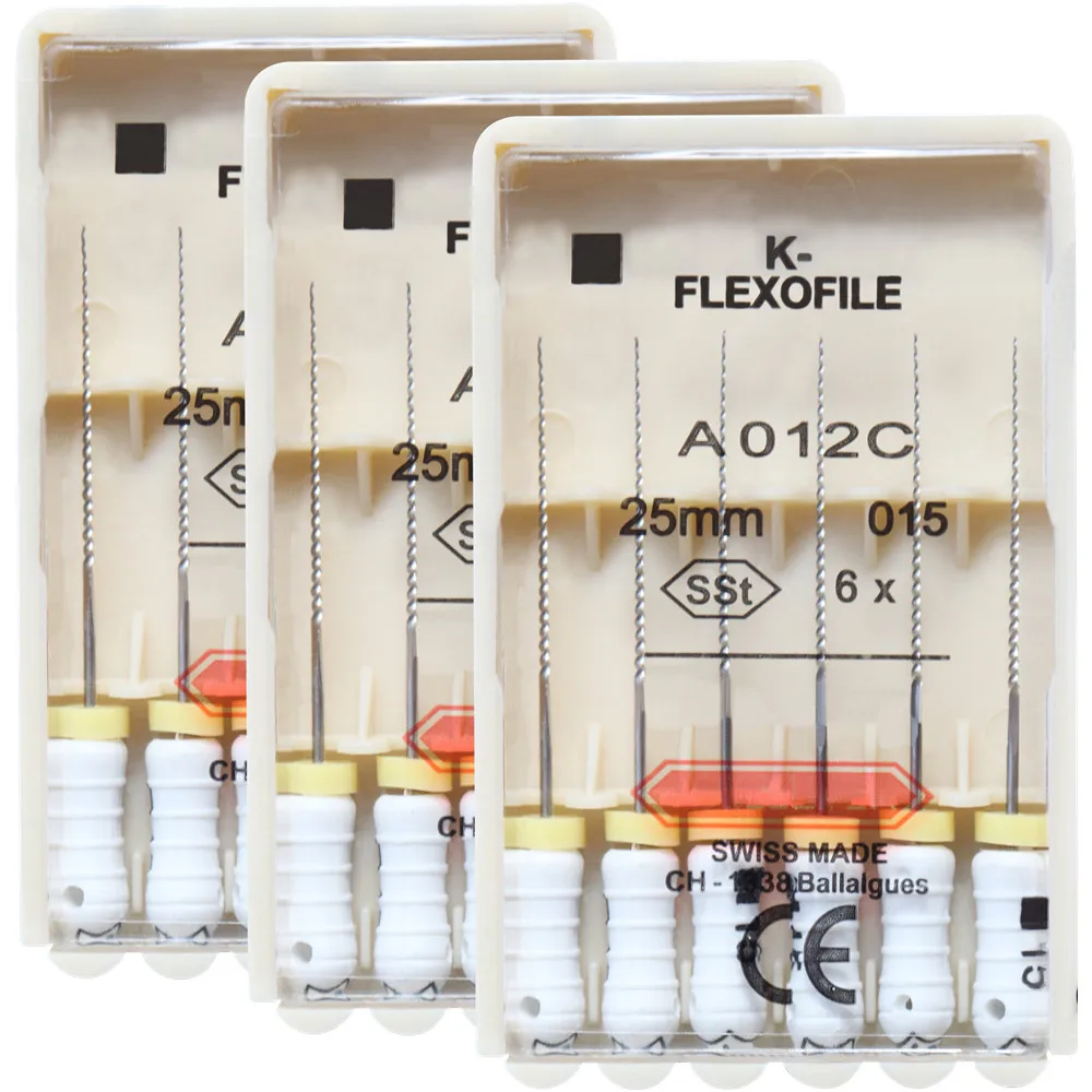 3-Packs-Dental-K-FLEXOFILE-File-21-25-31mm-SSt-Flexibility-Hand-Use ...