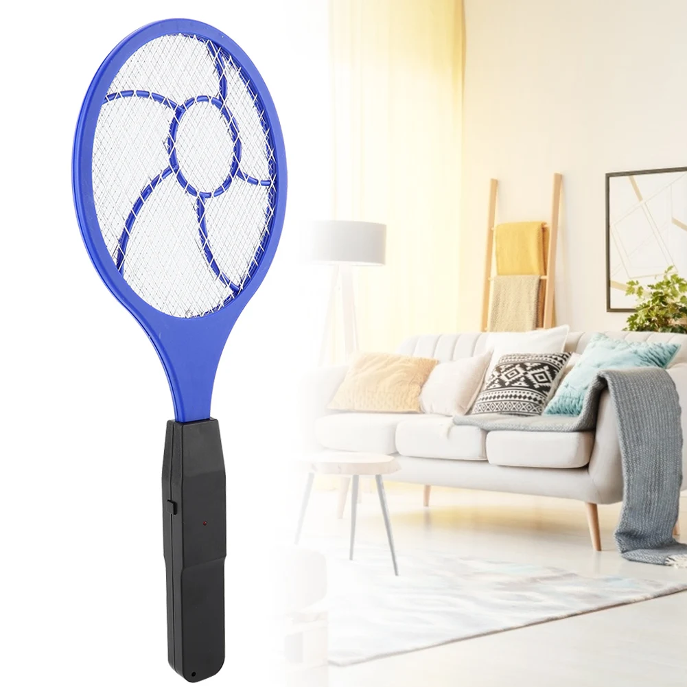 Battery-Mosquito-Swatter-Electric-Fly-Swatter-Three-layer-Electric-Fly ...