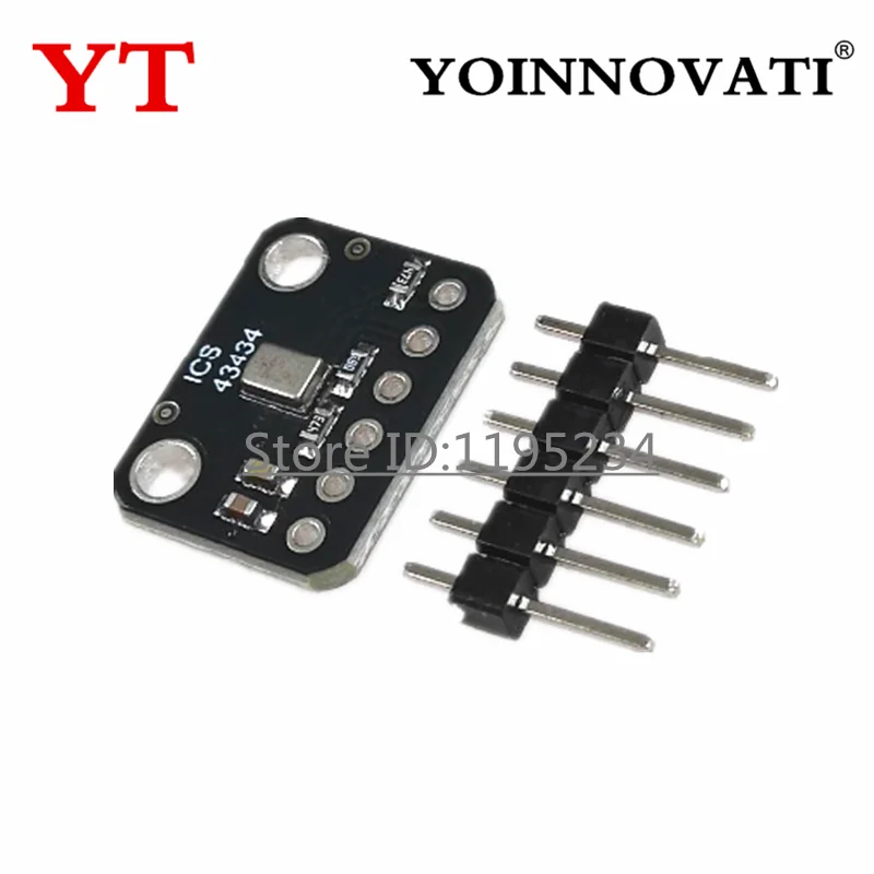 ICS-43434 I2S 3.3V MEMS Módulo de micrófono Breakout Mini módulo de ...