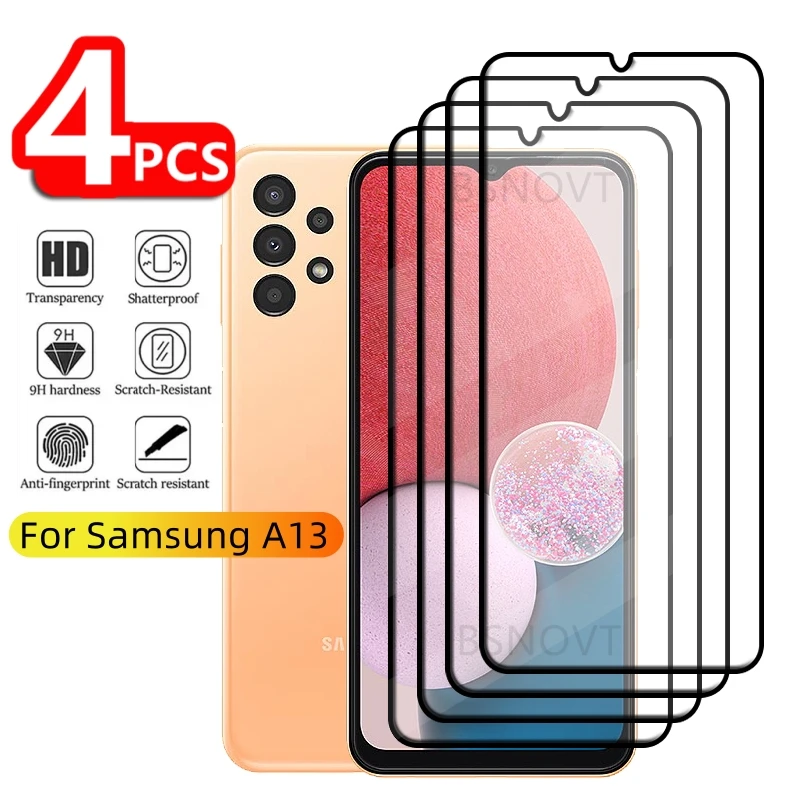 1-2-3-4PCS-For-Samsung-A13-Glass-Samsung-Galaxy-A13-Tempered-Glass ...