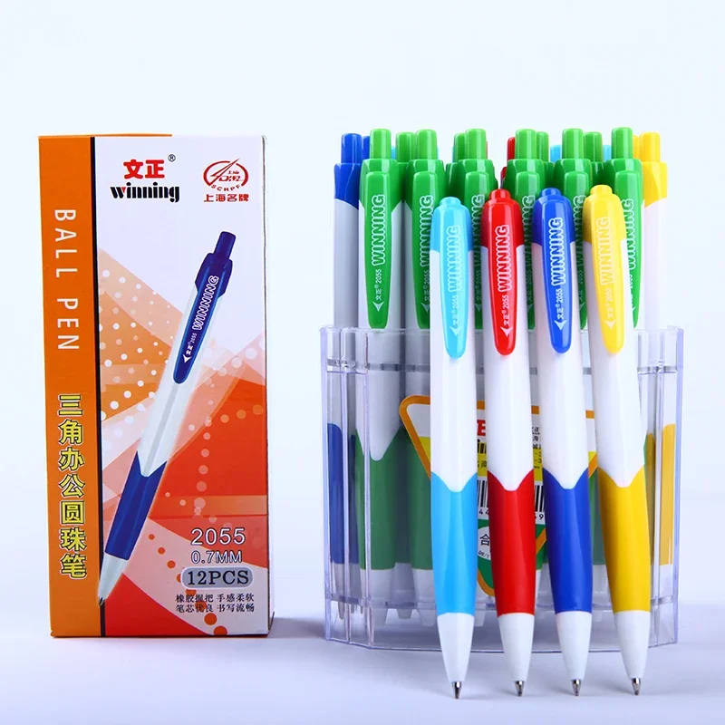 Triangle-Rod-Writing-Posture-Correction-Click-Ball-Pen-Winning-2055 ...