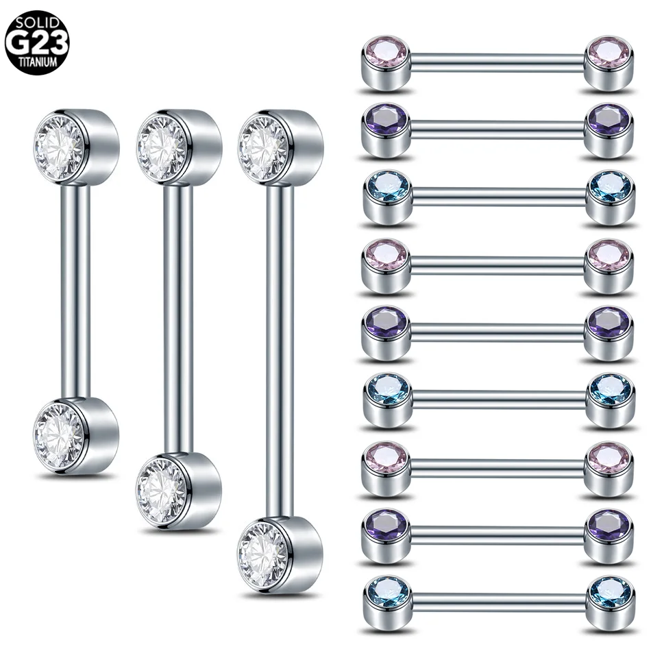 10pcs-Titanium-Nipple-Barbells-Piercing-with-Round-Bezel-Set-Crystal ...