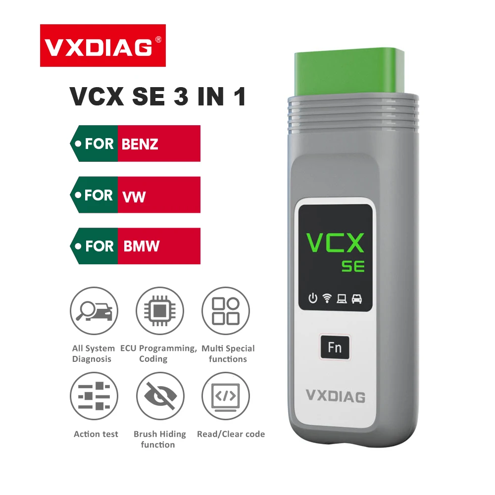 VXDIAG Diagnostic Tool VCX SE 3 IN 1 for Benz OBD2 Code Scanner ...