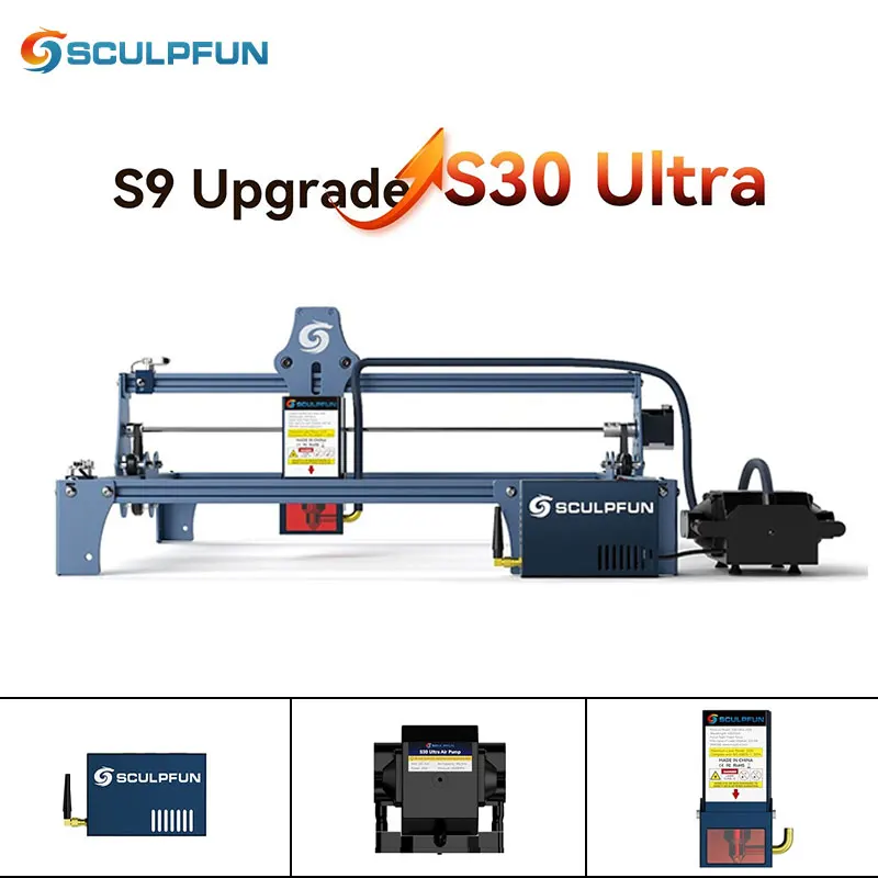 SCULPFUN S9 Upgrade to S30 Ultra-33W Laser Module Upgrade Kit 32-bit ...