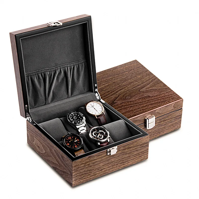 Walnut Watch Storage Box Wooden Luxury Watch Box Organizer for Men ...