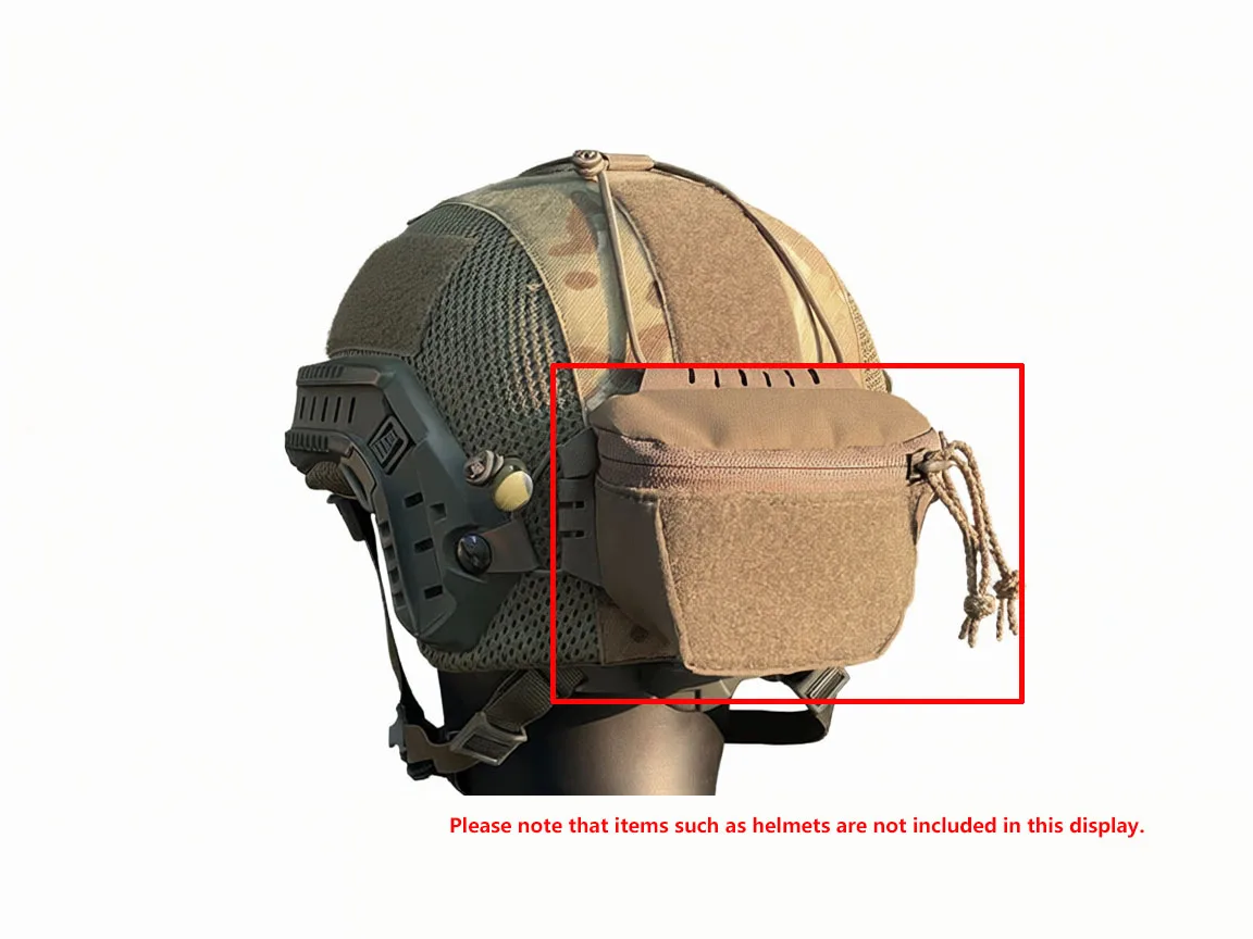 Helmet Mounted Battery Storage Pouch SC Style NVG Battery Pack Rear ...