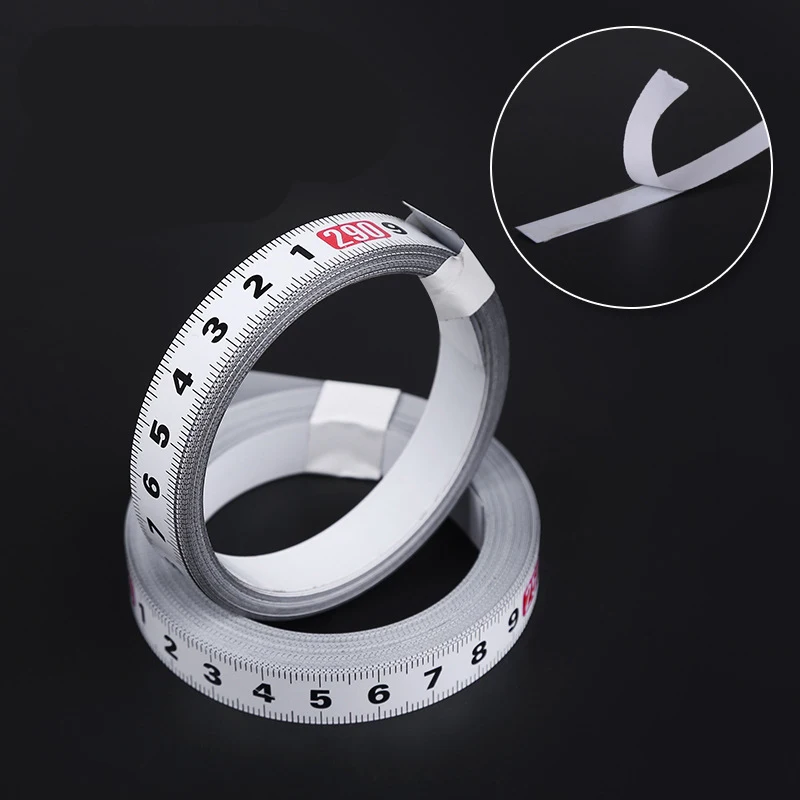 Cuttable Self-adhesive Scale Strip Stickers 10/12.5mm Width Metal Tape ...