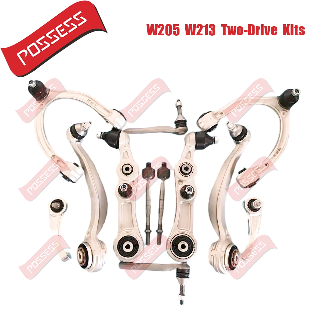 12 Pieces Front Suspension Control Arm Stabilizer Link Tie Rod ...
