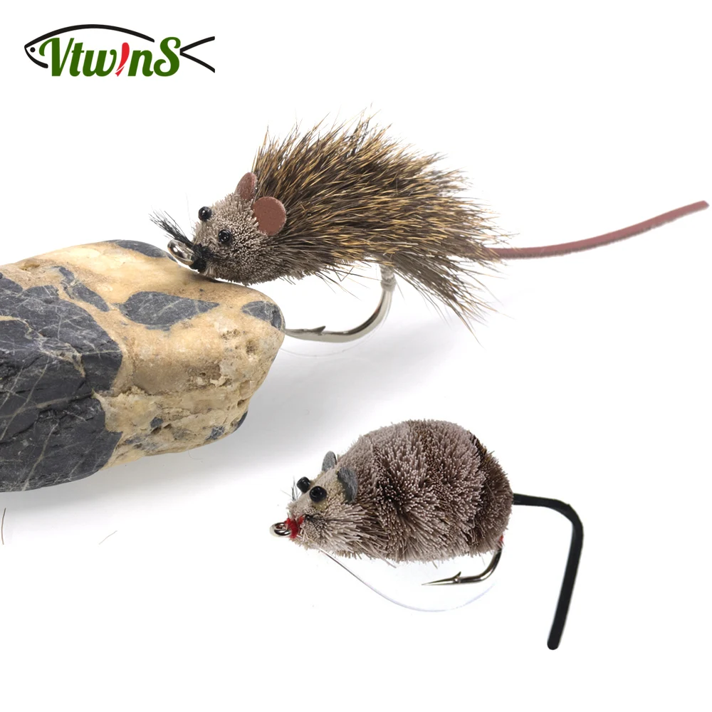 Vtwins-Realistic-Deer-Hair-Mouse-Fly-Bass-Bug-Fly-Topwater-Mouse-Rat ...