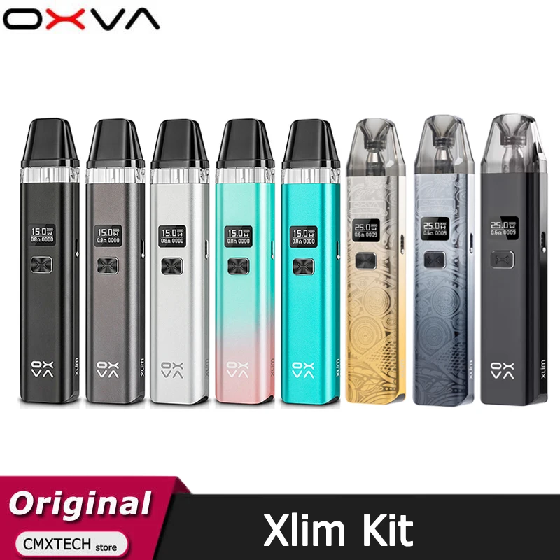 Original OXVA Xlim Pod Kit 900mAh Battery 25W Vape Pen 2ml Xlim Pod ...