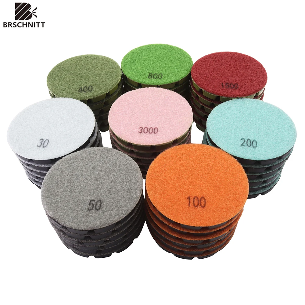 BRSCHNITT-6pcs-pk-Dia-4inch-100mm-Diamond-Polishing-Pads-Resin-Bond ...