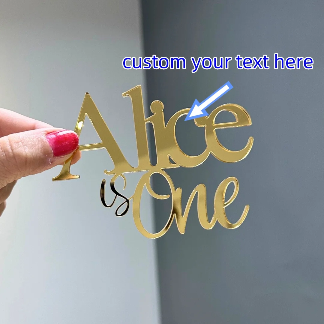 1PC Custom PMMA Cake Charm - Personalized Name-Custom Accessory | Laser ...