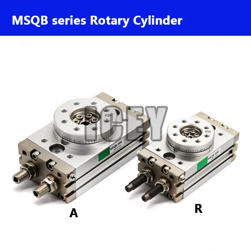 MSQB SMC 타입 에어 테이블 액추에이터 공압 로터리 실린더 스트로크 10 200mm 180 도 MSQB10A/20A/30A ...