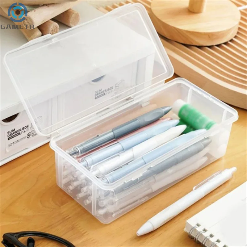 1PC-Large-Capacity-Pencil-Case-Box-PP-Material-Transparent-Pencil-Box ...
