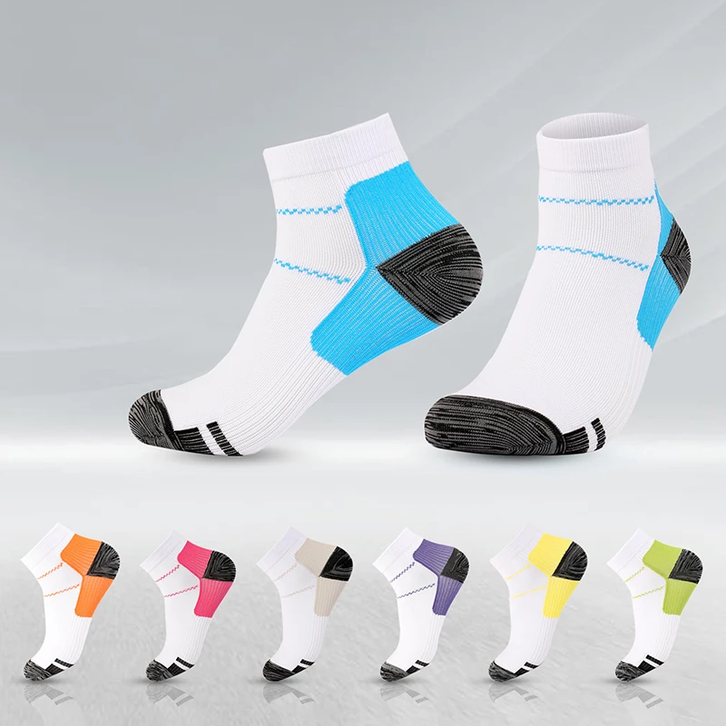New Summer Compression Socks White Men's Plantar Fascia Compression ...