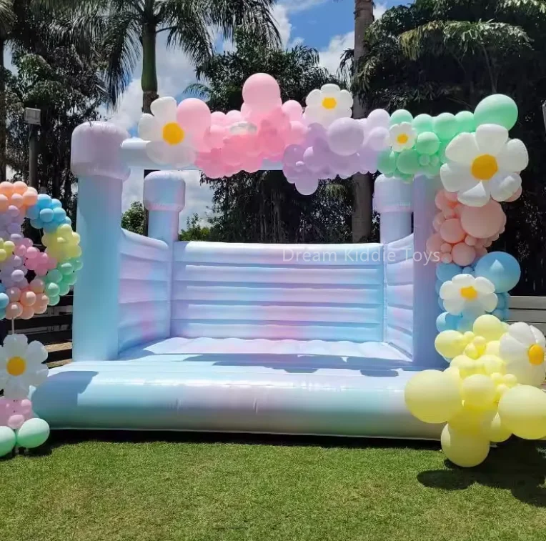 Customized-tie-dye-inflatable-bounce-house-wedding-jumping-castle ...