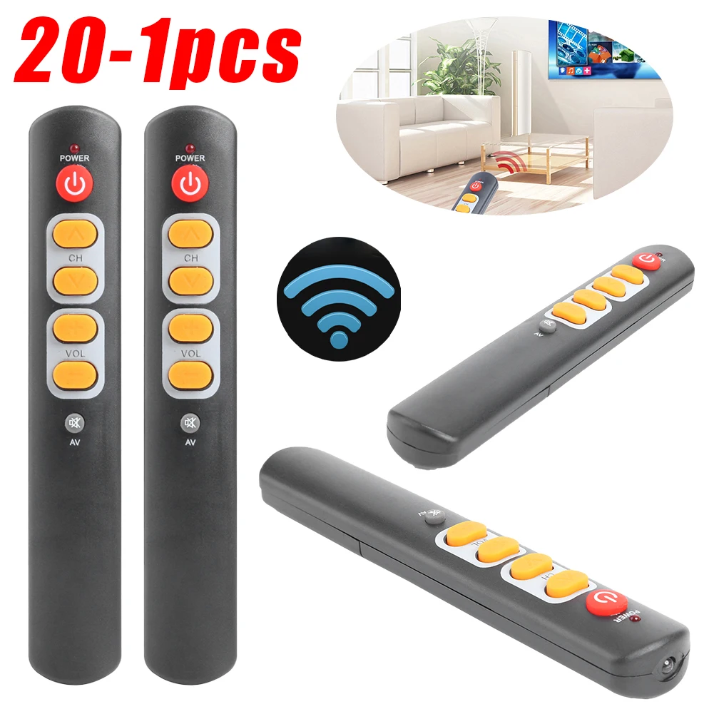 Electronic-Smart-Home-Accessories-Universal-6-Yellow-Buttons-Learning ...