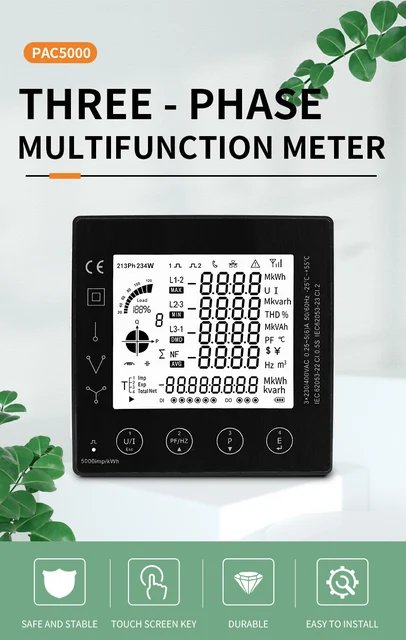 Multi-function Power Panel Phase Energy Meter Smart, 40% OFF