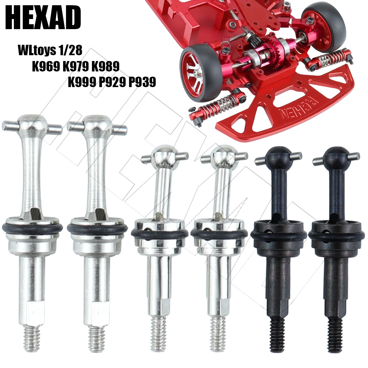 Metal Joint Shaft Transmission | Wltoys K989 Metal Drive Shaft - 2mm ...