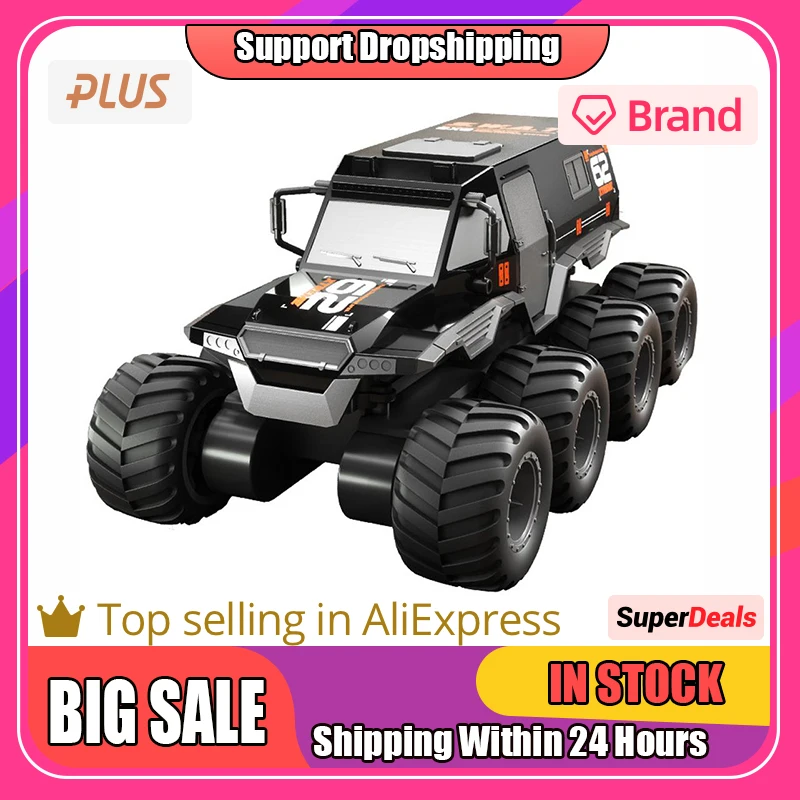 8x8-2-4g-Remote-Control-Car-8wd-Off-road-Amphibious-Stunt-Vehicle-8 ...