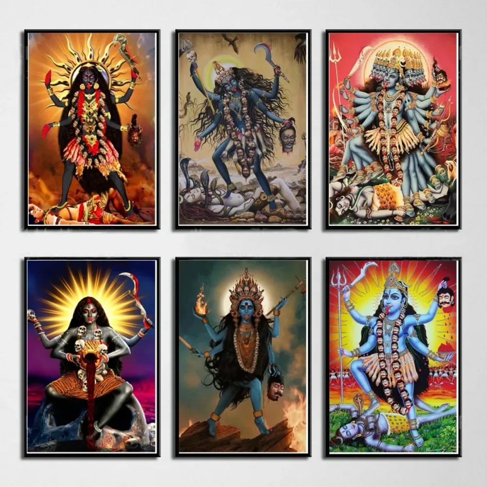 Vintage-Modern-Abstract-Goddess-Kali-Jay-Maa-Godde-Poster-Poster-Prints ...